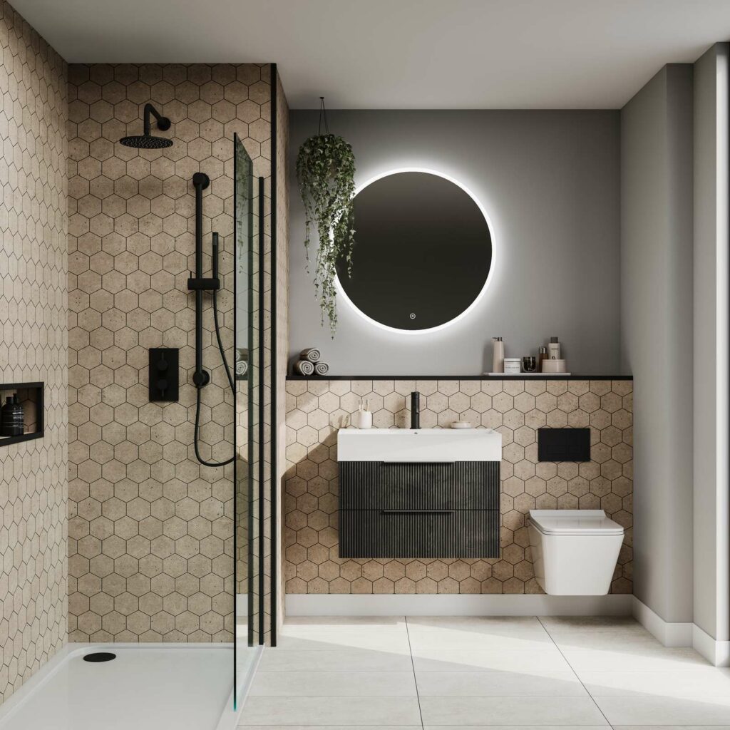 Muster Dekorplatten für das Bad